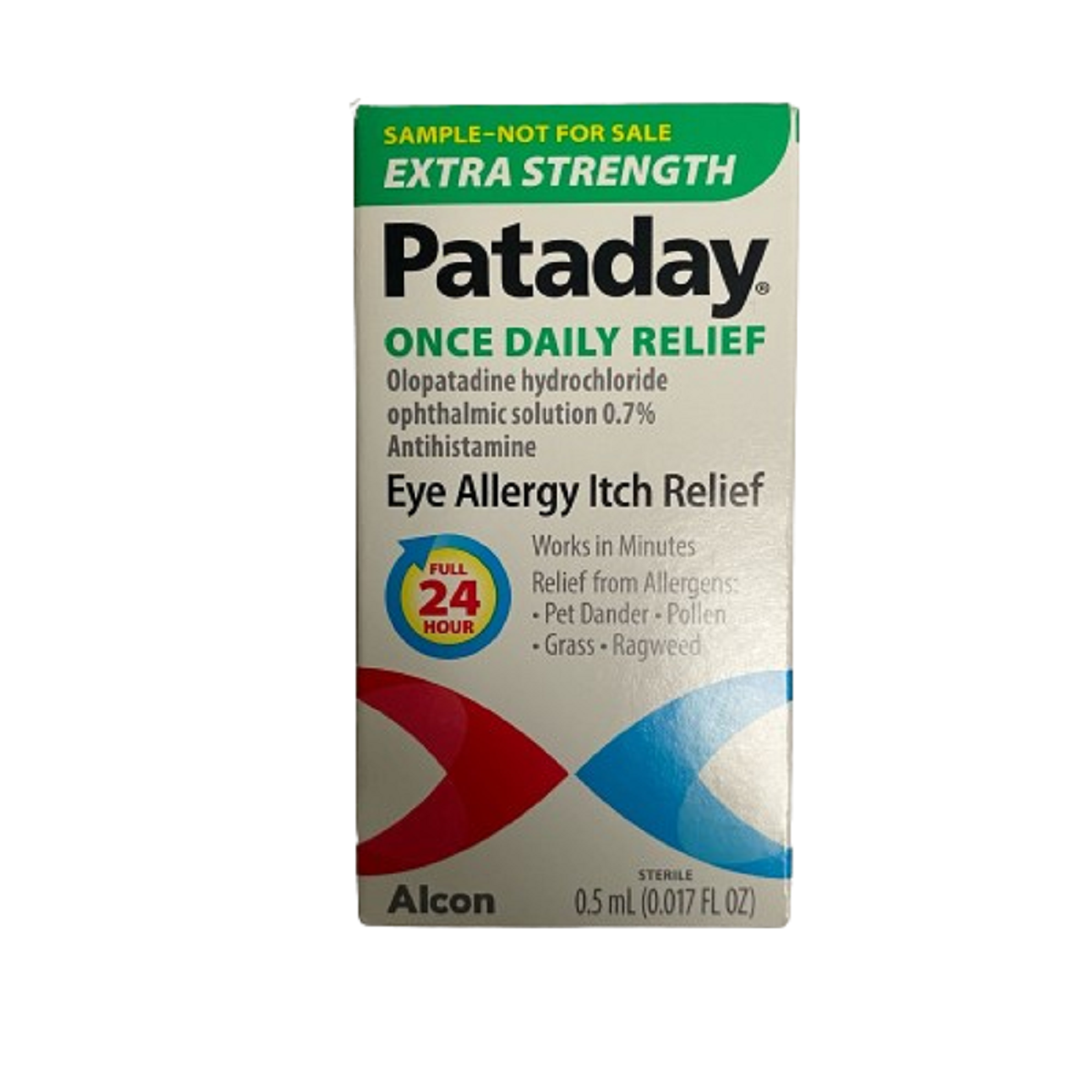 Pataday Once Daily Relief Eye Allergy itch relief .017oz -SAMPLE SIZE ...