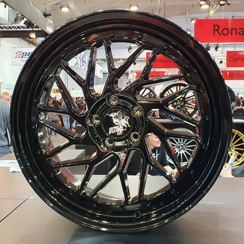 19 Zoll UX14 Tiefbett Felgen 8,5x19 5x112 ET25 komplett schwarz für ...