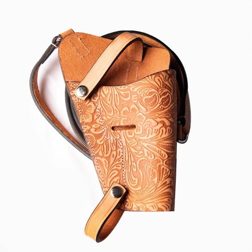 Hulara Western Shoulder Holster Cowboy Buff Leather for Glock 1911 ...