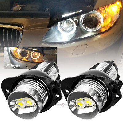 For BMW 3 series E90 E91 Angel Eyes LED Halo Ring Light Bulbs Error ...