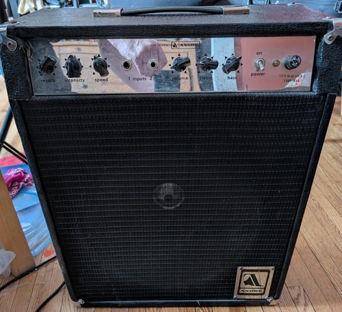 1971 ANDRE Reverb Tremelo ALL TUBE Amplifier guitar Ampeg 15" CTS 7591 ...