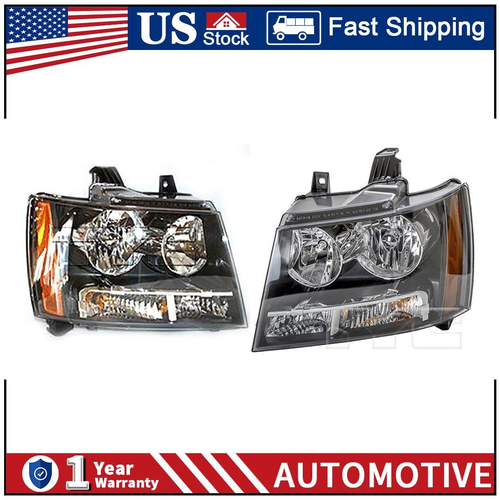 2PCS TYC Headlight Assembly Left Right For Chevrolet Avalanche 2007 ...