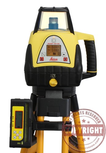 LEICA RUGBY 400DG DUAL SLOPE LASER LEVEL,TRANSIT,GRADE,TOPCON,SPECTRA ...