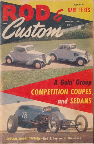 ROD & CUSTOM Magazine February 1960 Vol 7 No 10 Miniature Rods ...
