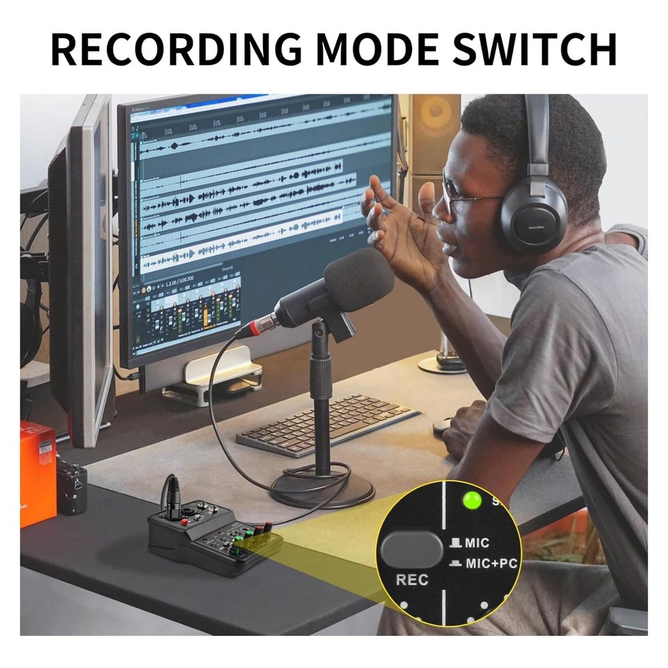 High-Precision Audio Sound Card guarantees professional-grade sound ...