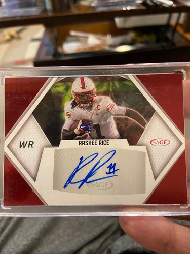 2023 Sage Red Autograph Rookie Rashee Rice Chiefs. Z42 | eBay