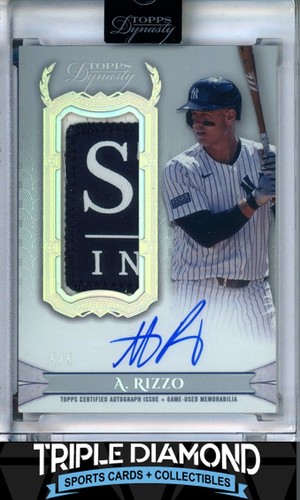 2024 Topps Dynasty Anthony Rizzo Game-Used Patch Autograph Auto #5/5 ...