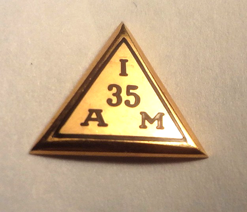 📌IAM solid 10K GOLD 35 YEAR PIN-INTERNATIONAL ASSOCIATION of ...