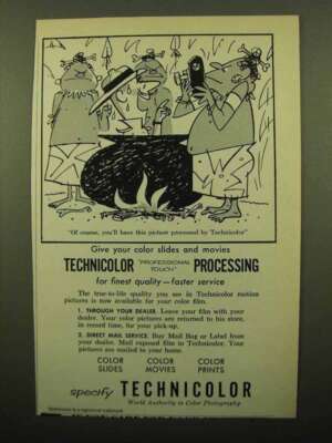 1959 Technicolor Professional Touch Processing Ad | eBay Australia