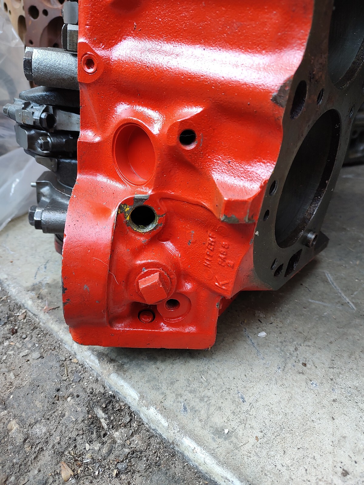 1967 Corvette 427 Short Block 4 Bolt 3904351 351 C/8/7 Never Stamped ...