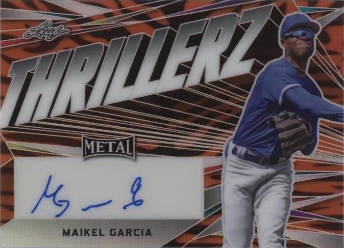 2022 Leaf Metal - Thrillerz Maikel Garcia #TH-MG1 Tiger Prismatic /4 ...