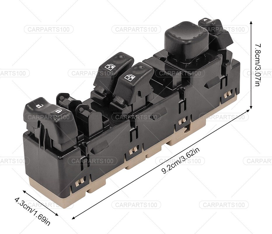 15883318 Driver LF Side Power Window Switch For 03-06 Chevy Silverado ...