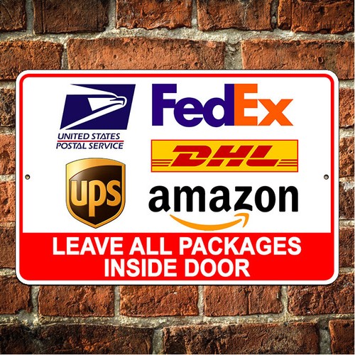 Leave Packages Inside Door Package Delivery Sign Or Decal 6 SIZES ...