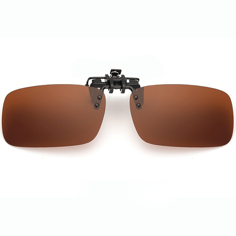 Clip on Sunglasses Polarized Flip up Eye Glasses Spectacles Anti Glare ...