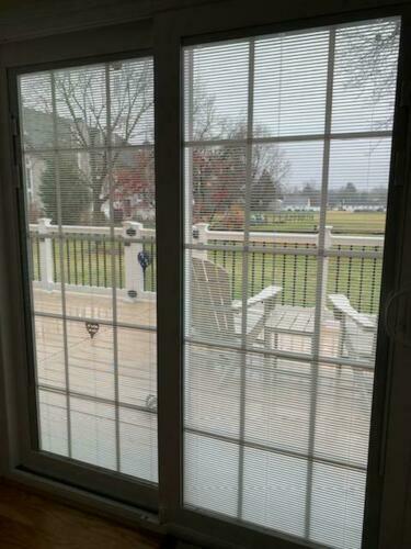 Faux Sliding Glass Door grids white vinyl replacement lines grills ...