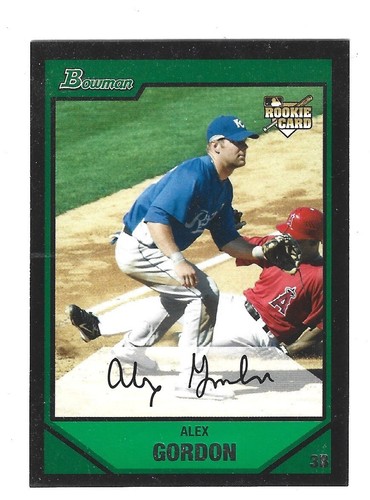 D 2007 Bowman Draft Baseball Alex Gordon Royals #BDP15 NRMT | eBay