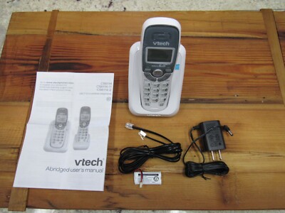 VTech CS6114 Cordless Phone with Caller ID / Call Waiting - White/Grey ...