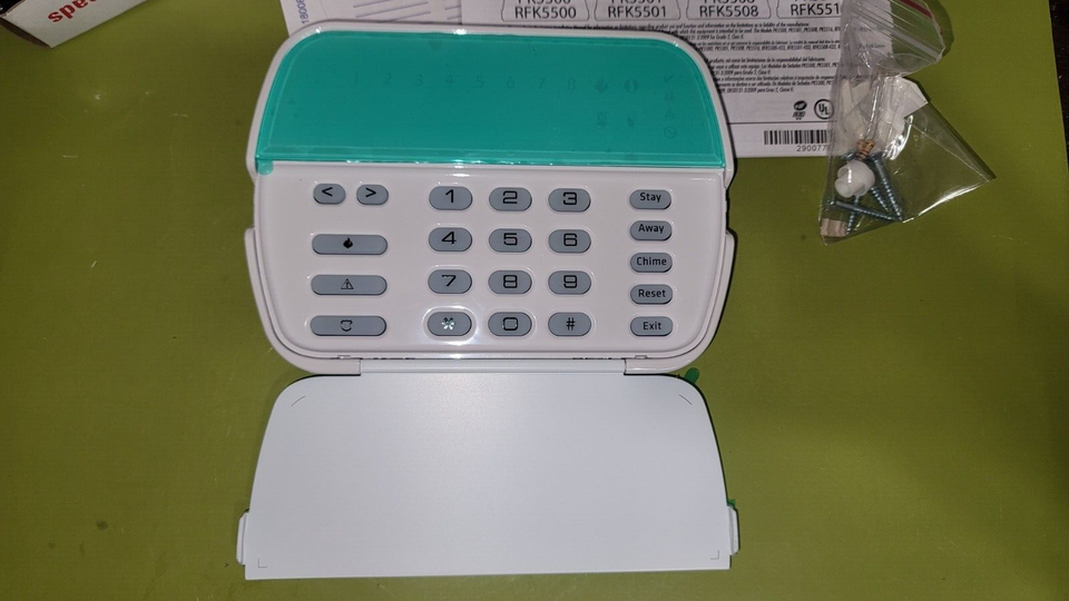 DSC PK5508 PowerSeries Alarm Keypad PK5508ENG 8 Zone LED Hard Wired ...