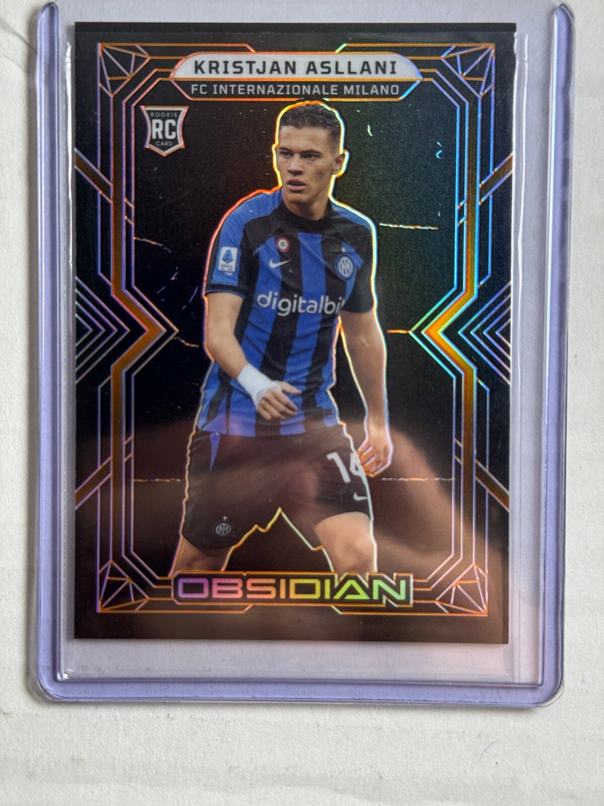 2022-23 Panini Obsidian - Electric Etch Orange #136 Kristjan Asllani ...