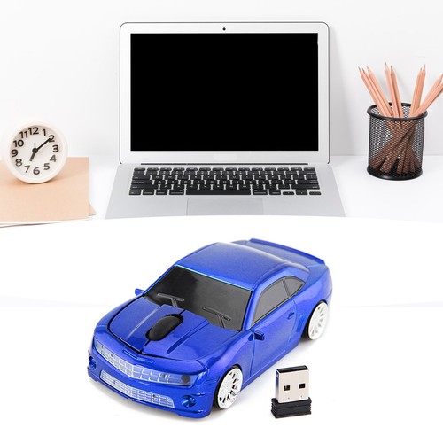 Blue Sport Car Shaped Wireless Computer Mouse 2.4G High Accuracy Sensor ...
