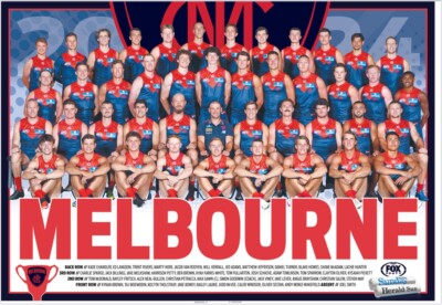 Melbourne demons 2024 AFL FOOTBALL TEAM POSTER,BARGAIN,GR8 feedbacks ...