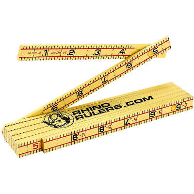 6’ Engineer’s Ruler Rhino Rulers Fiberglass Folding Ruler | eBay