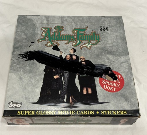1991 Topps THE ADDAMS FAMILY WAX BOX Factory Sealed Wednesday Gomez ...