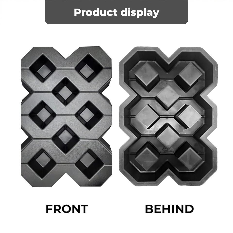 Concrete Grass Pavers Breeze Block Paving Bricks Mold ABS 4mm Parking ...