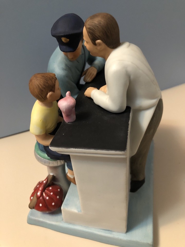 Vintage Norman Rockwell "The Runaway" Figurine Danbury Mint Police Officer / Boy | eBay