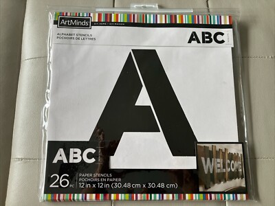 ArtMinds DIY Home Alphabet Paper Stencils | eBay