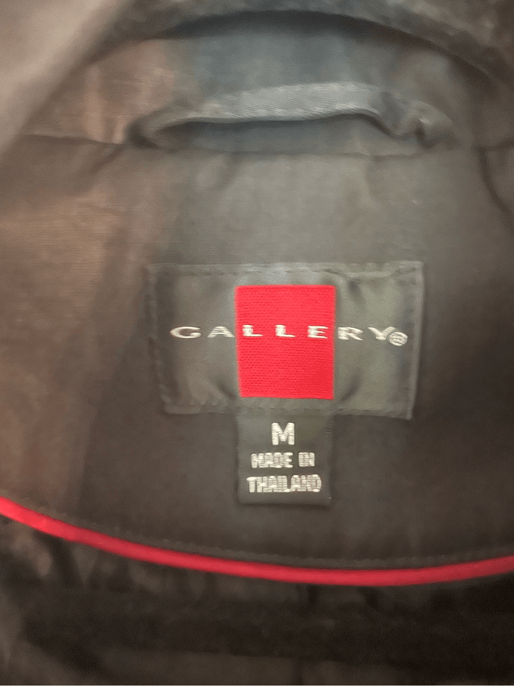 Gallery black funnel neck water resistant jacket size m | eBay