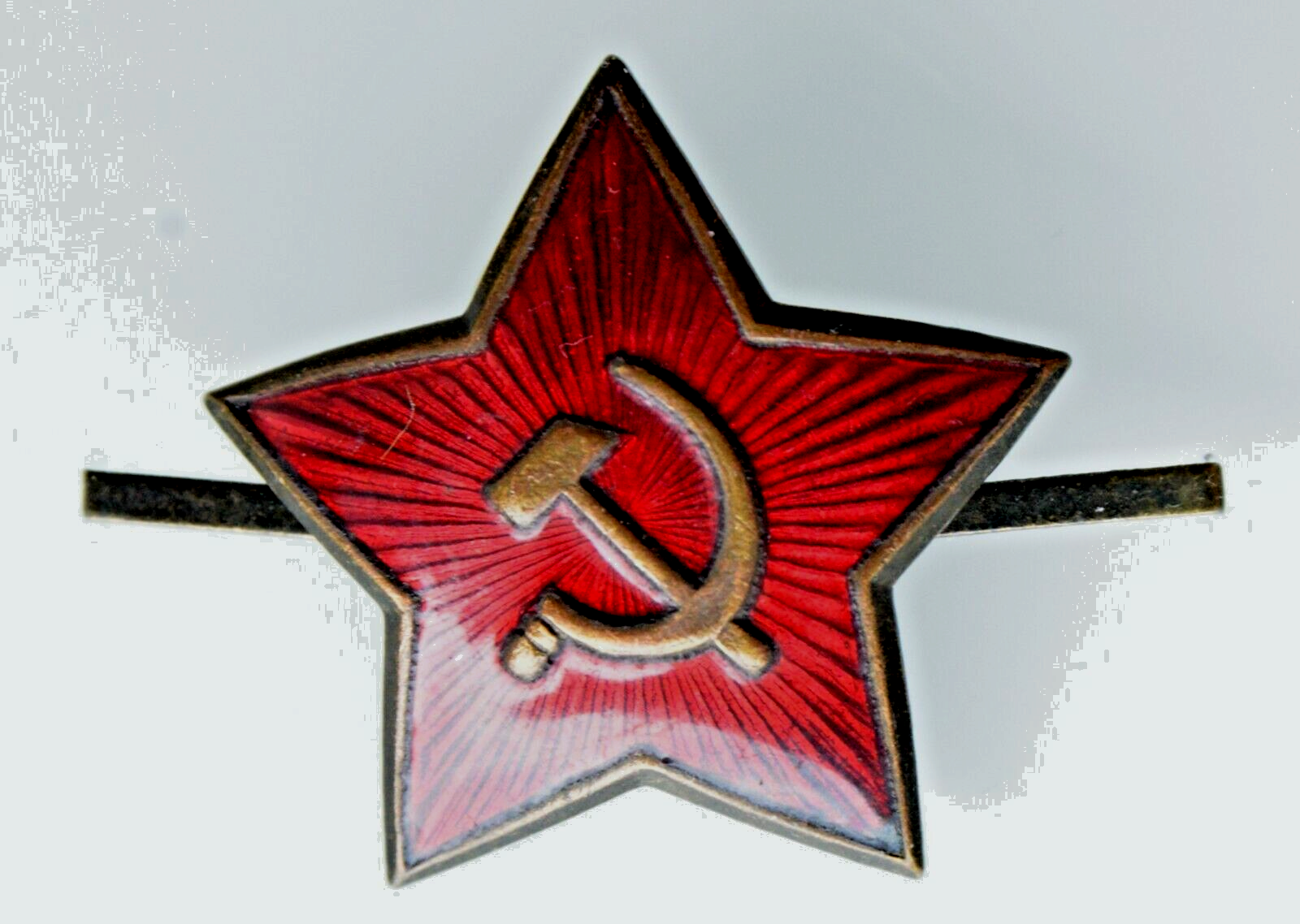 RUSSIAN SOVIET COCKADE RED STAR BANNER AWARD ORDER BADGE MEDAL GOLD ...