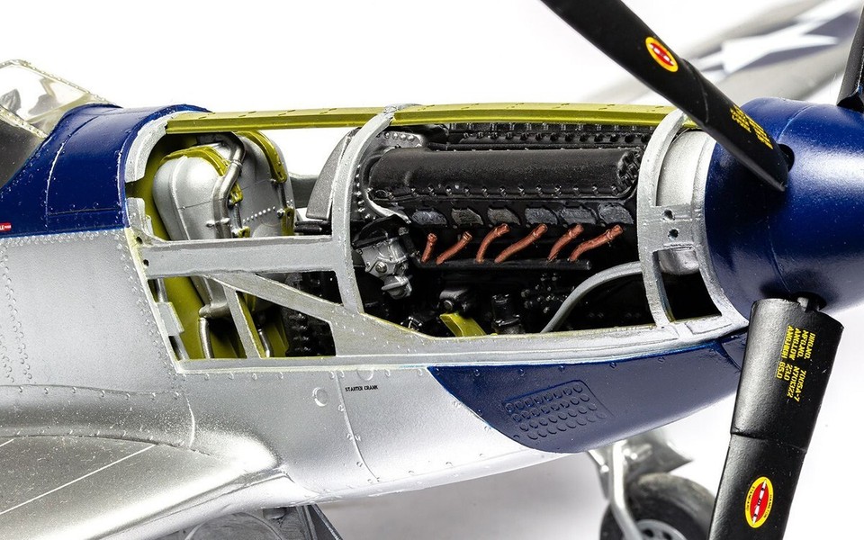 LEVEL 4 MODEL KIT NORTH AMERICAN P-51D MUSTANG AIRCRAFT 1/24 BY AIRFIX ...