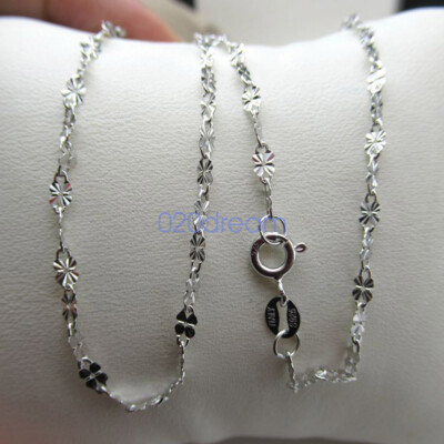 Real 925 Sterling Silver 2.0mm Chain Necklace All Sizes Stamped .925 ...
