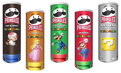 PRINGLES - MARIO- FULL SET OF 5 FLAVOURS - 5x165G - PERFECT POTATOE ...