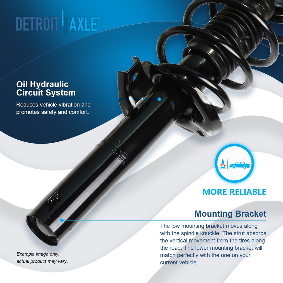 Front Struts Rear Shocks Kit for VW Jetta Passat Rabbit Golf CC Audi A3 ...