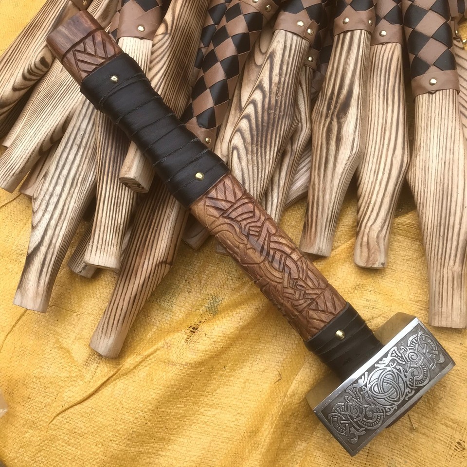 MDM Custom Handmade Viking Hammer, Thor Hammer. Custom Hammer & Rose ...