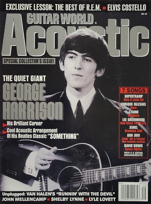 GEORGE HARRISON 2002 GUITAR WORLD ACOUSTIC Magazine R.E.M. / ELVIS ...