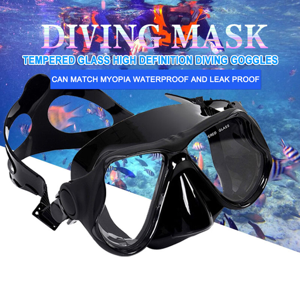 Scuba Diving Mask Panoramic Wide View Anti-Fog Goggles for Free Swim ...