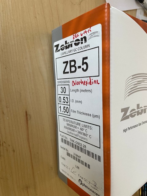 Phenomenex gc column ZB-5 GC Cap. Column 30 m x 0.53 mm x 1.5 7HK-G002 ...