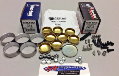 LATE SBC Small Block Chevy Cam Bearings Freeze Plugs CH8 MPE100BR ...
