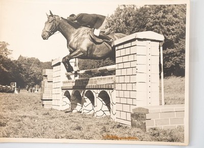 Analog Photo France Horseback Riding Show Jumping 18X24Cm 1950 | eBay