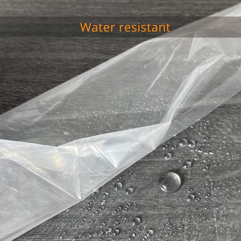 5-Pack Plastic Drop Cloth, 9x12 Feet Clear Plastic Painting Tarps ...