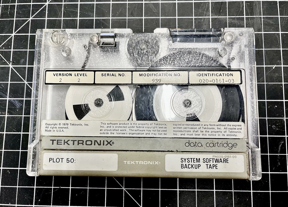 Tektronix Plot 50 Cassette Data Cartridge TEK DEC System Software Back ...