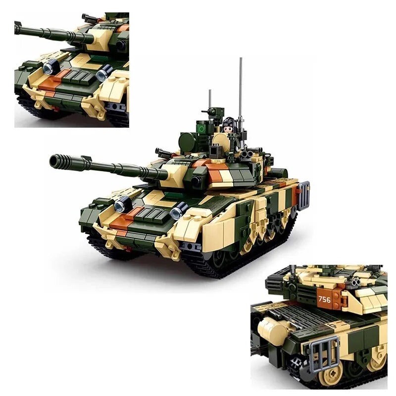 T90 Main Battle Tank Building Blocks Military Army Brick Kids Toy NEW ...