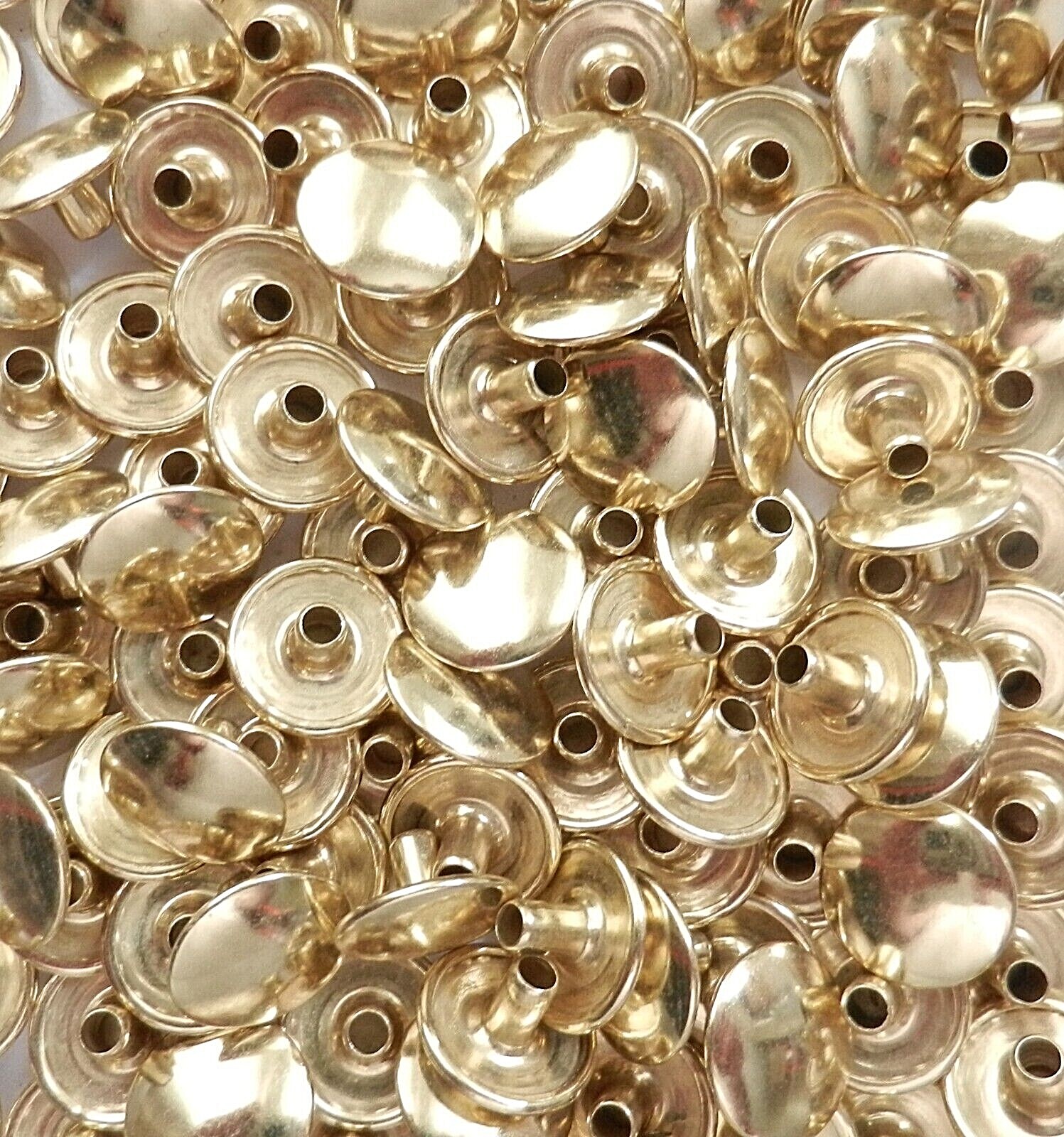 Quality Iron 15mm Button Poppers Press Studs Snap Fasteners Strong Firm ...