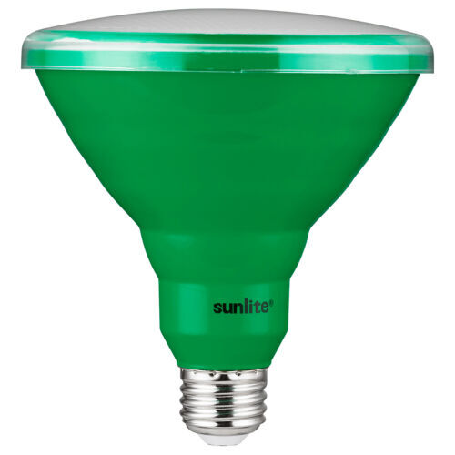 Sunlite LED PAR38 Colored Recessed Light Bulb 15W (75W Equal) Green, 3 ...