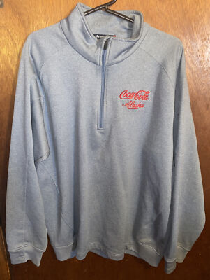 Coca Cola Alaska Large Gray Pull Over Jacket | eBay
