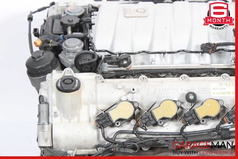 07-11 Mercedes W221 S63 CL63 AMG M156 6.3L М8 Engine Motor Block ...