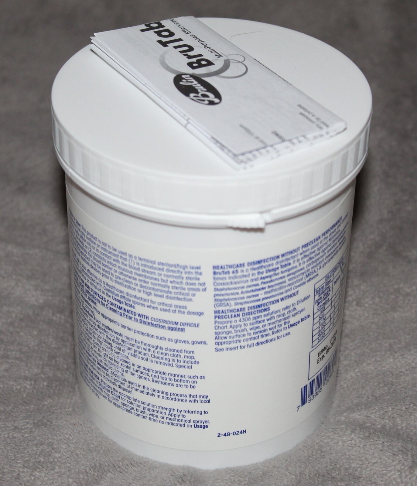 Brulin BruTab 6s Tablets Disinfecting Surface Clean Effervescent 200ct ...